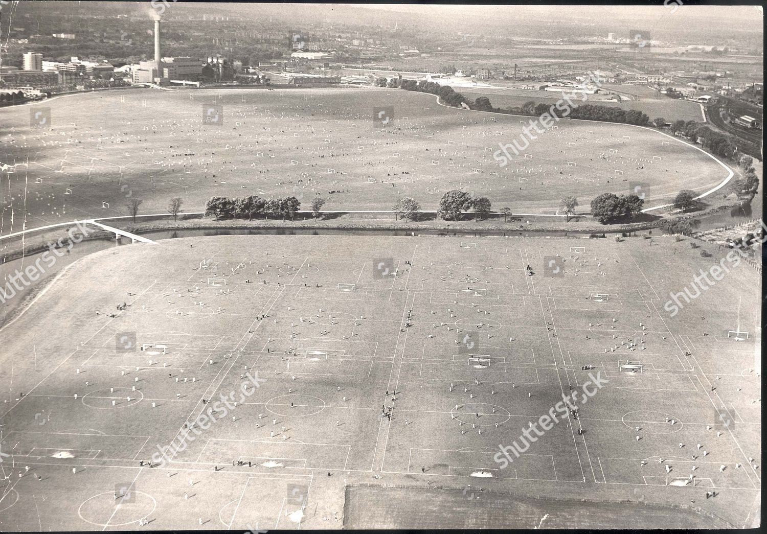Aerial View Hackney Marshes Showing Football Editorial Stock Photo ...