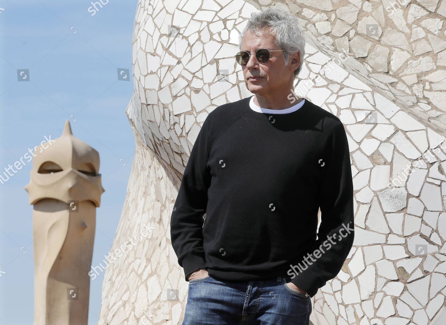 Italian Writer Alessandro Baricco Poses During Editorial Stock Photo ...