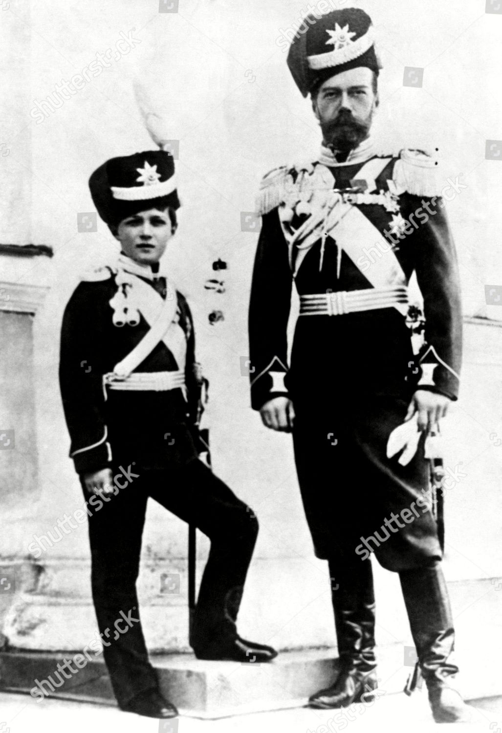 Czarevitch Alexei His Father Czar Nicholas Editorial Stock Photo ...