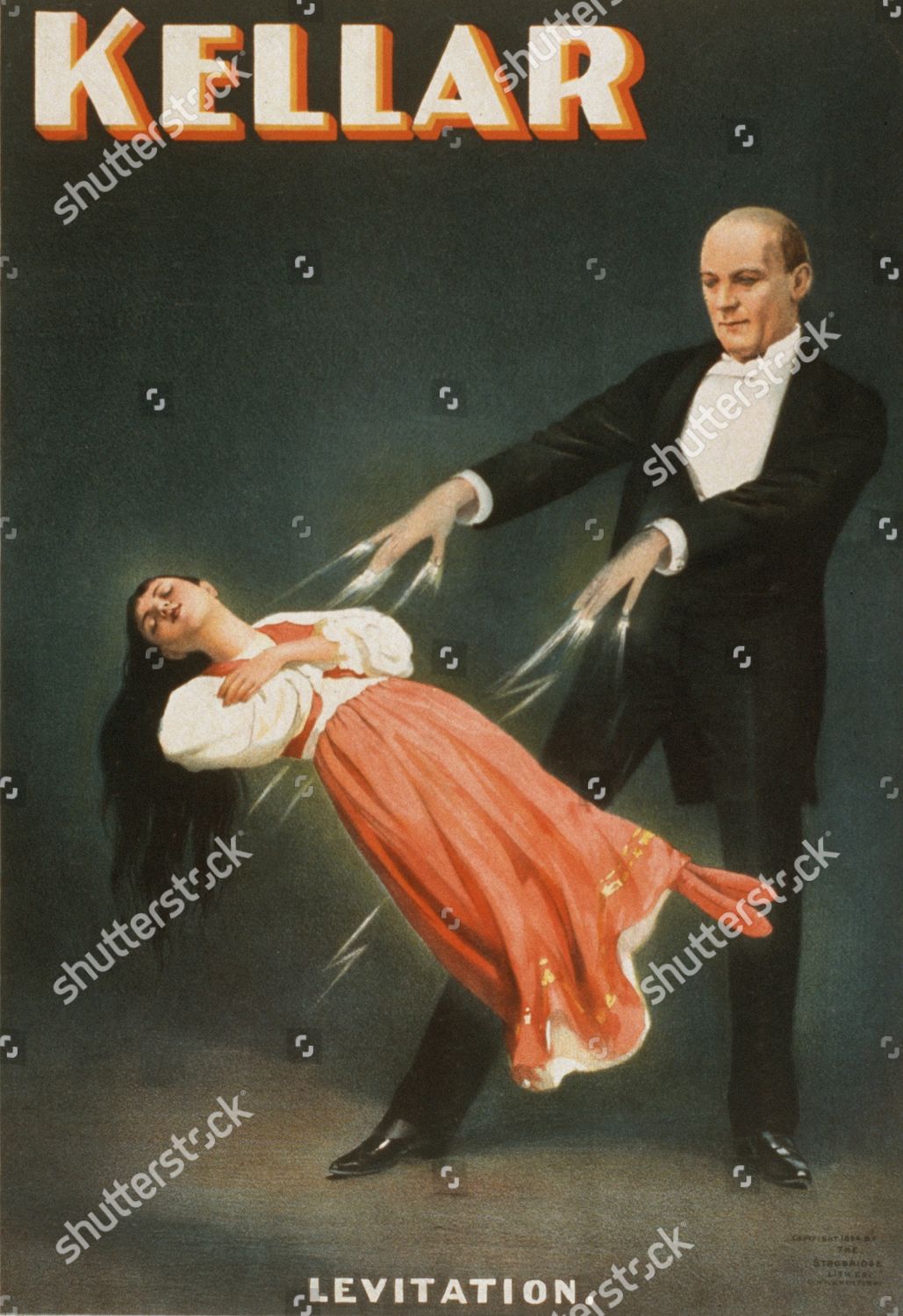 Harry Kellar 18491922 American Magician Performing Editorial Stock ...