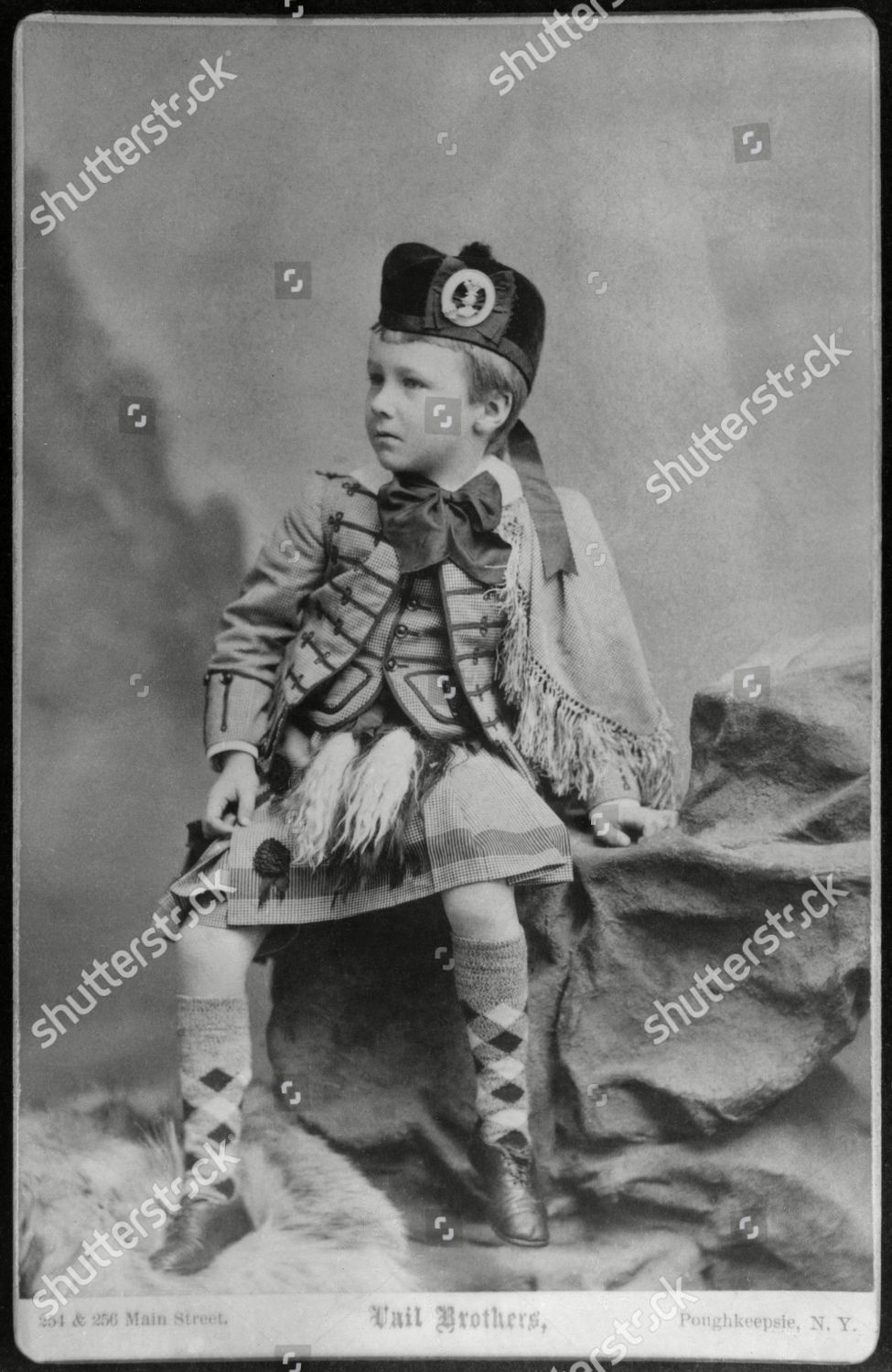 Franklin Delano Roosevelt 18821945 Scottish Costume Editorial Stock ...