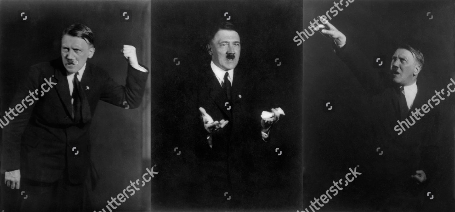 Adolf Hitler Dramatic Oratorical Poses He Editorial Stock Photo - Stock ...