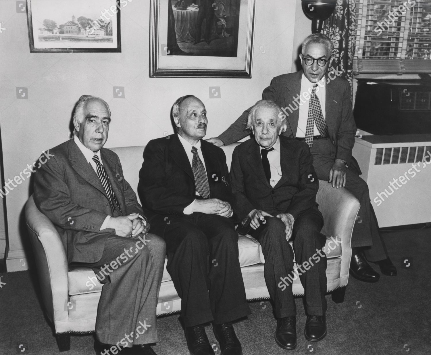 Portrait Four Famous Nuclear Physicists Lr Editorial Stock Photo ...