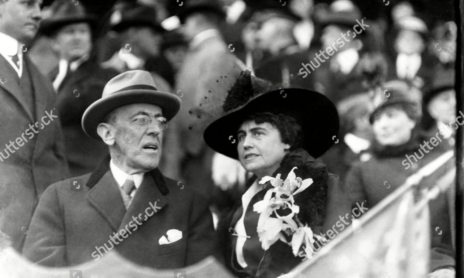 President Woodrow Wilson First Lady Edith Editorial Stock Photo - Stock ...