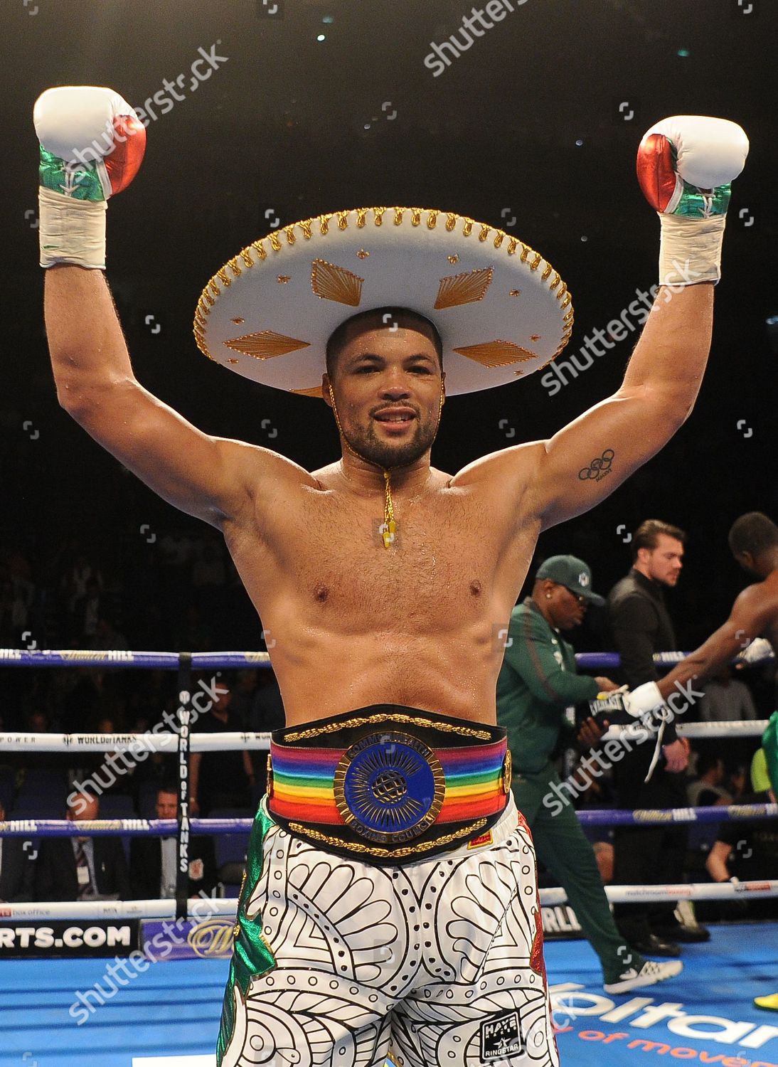 Lenroy Thomas V Joe Joyce Behind Editorial Stock Photo - Stock Image ...