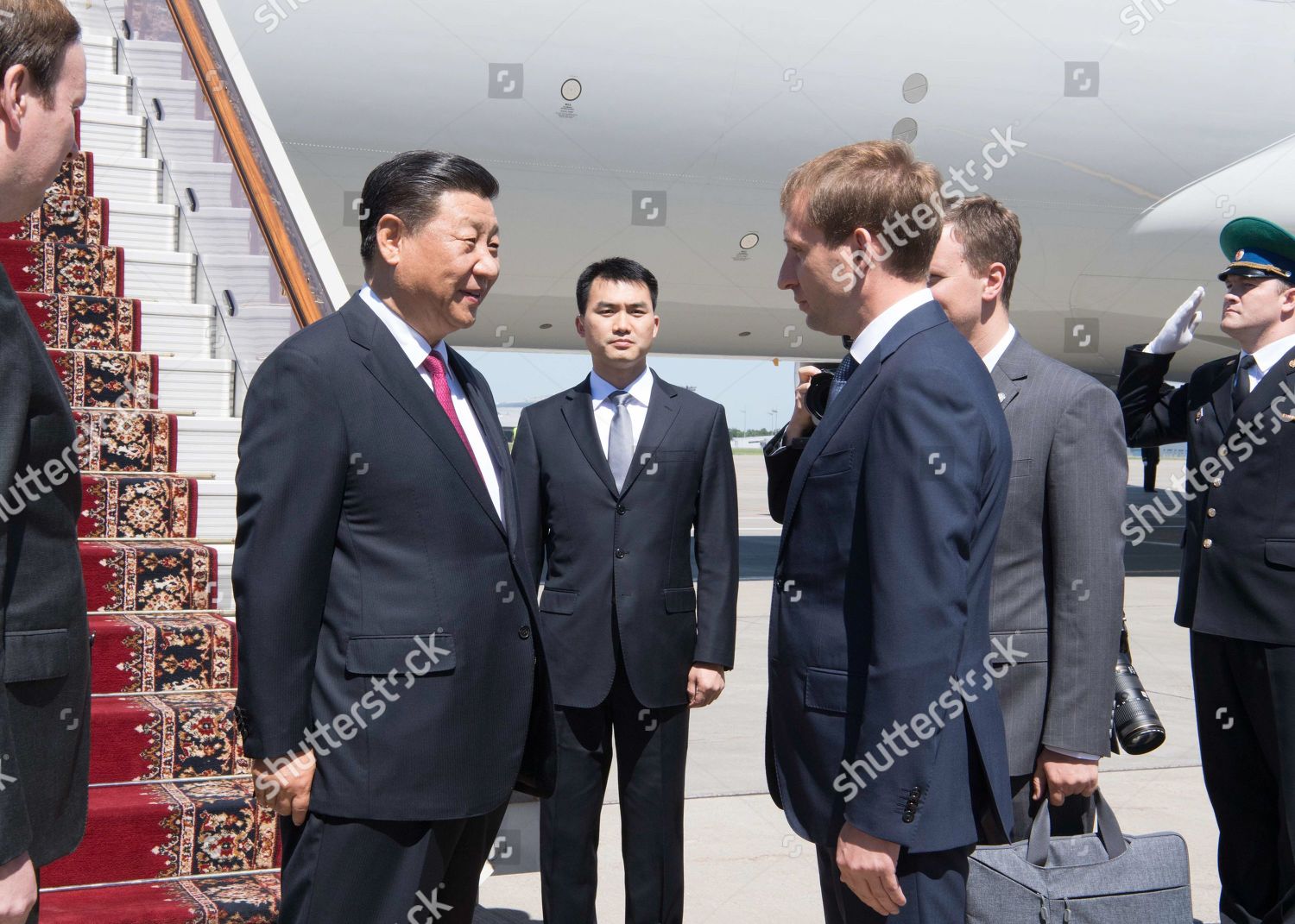 Chinese President Xi Jinping Welcomed Upon Editorial Stock Photo ...