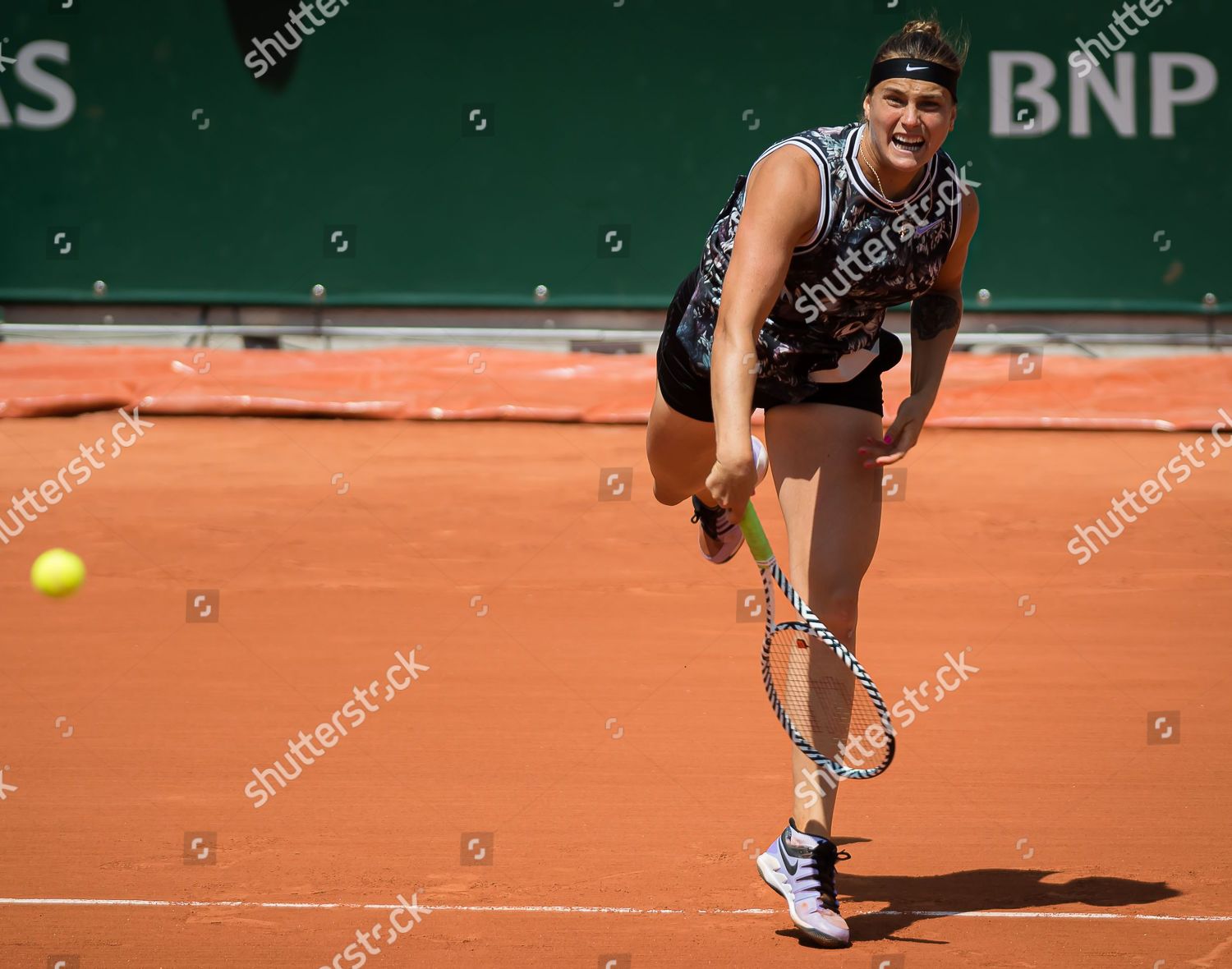 Arena Sabalenka Belarus During Her Doubles Editorial Stock Photo ...