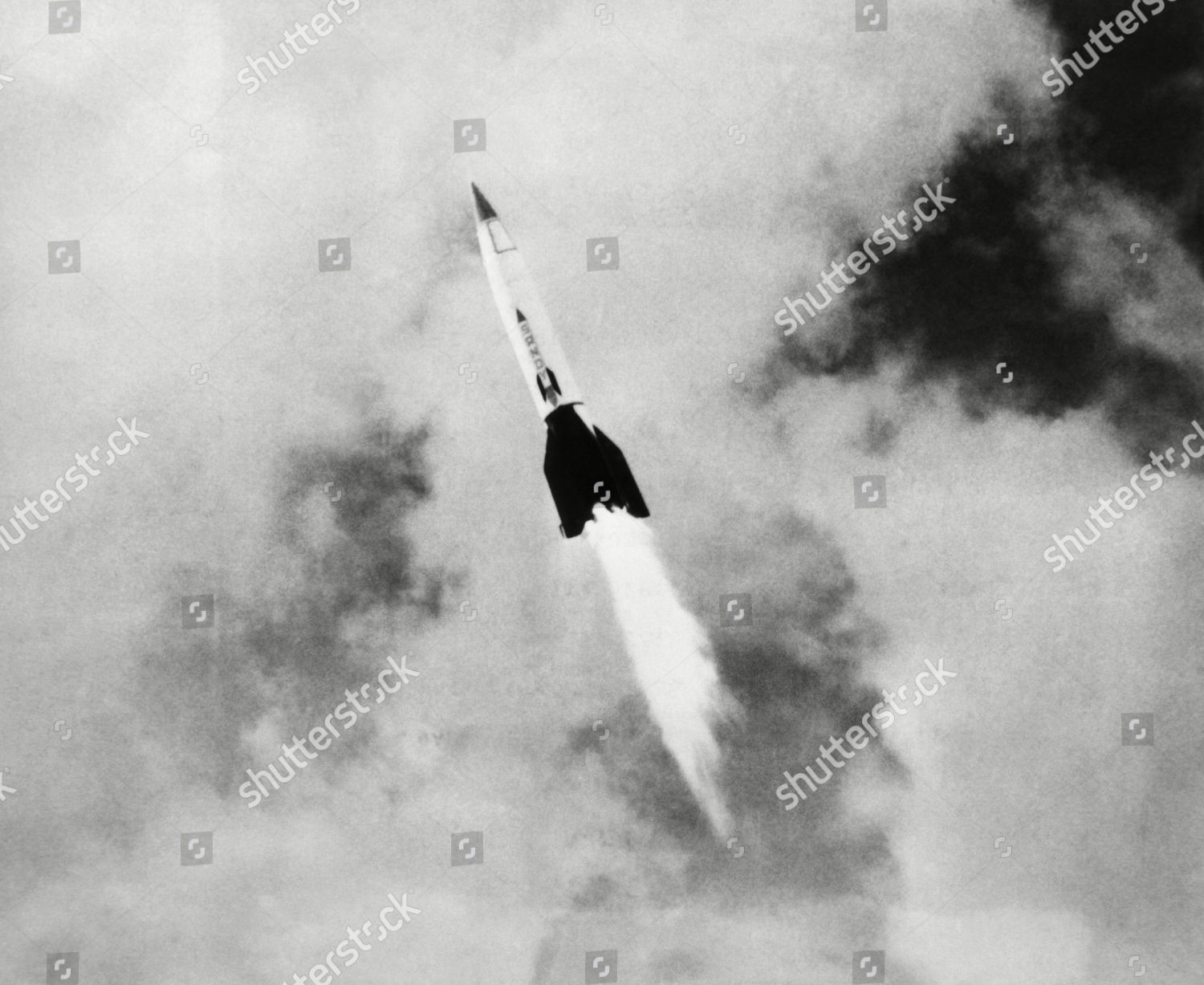 Captured Nazi V2 Rocket Fired Deck Editorial Stock Photo - Stock Image ...
