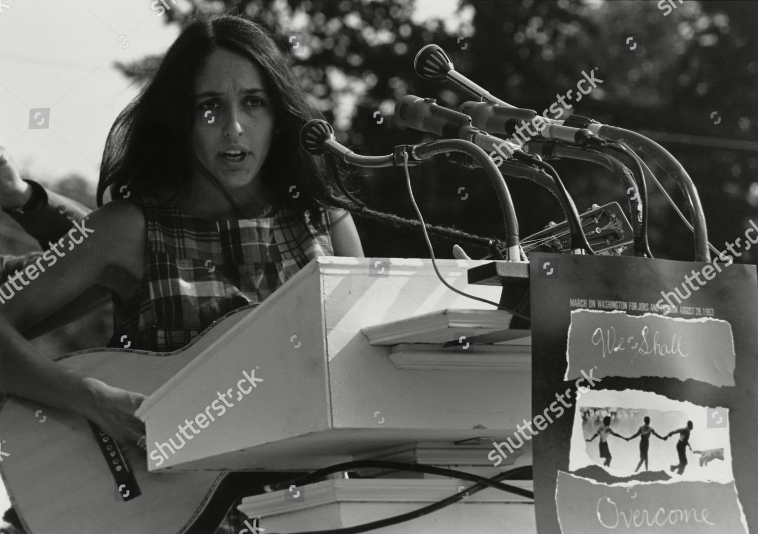 Folk Singer Joan Baez Singing 1963 Editorial Stock Photo - Stock Image ...