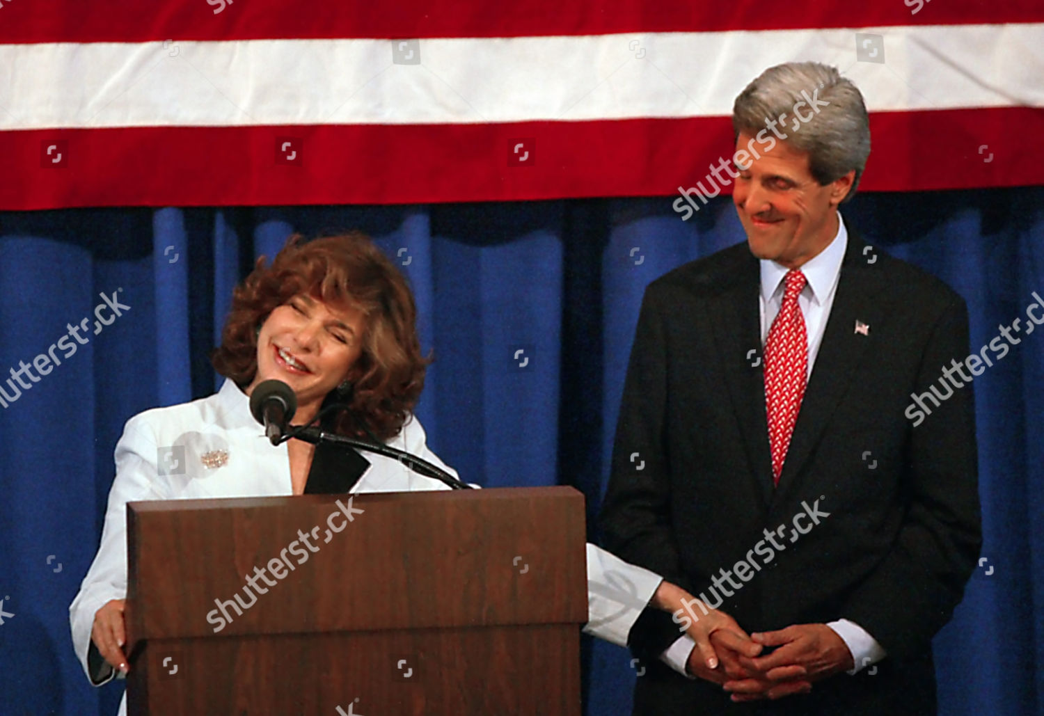 Teresa Heinz Kerry Holds Hand Her Editorial Stock Photo - Stock Image ...