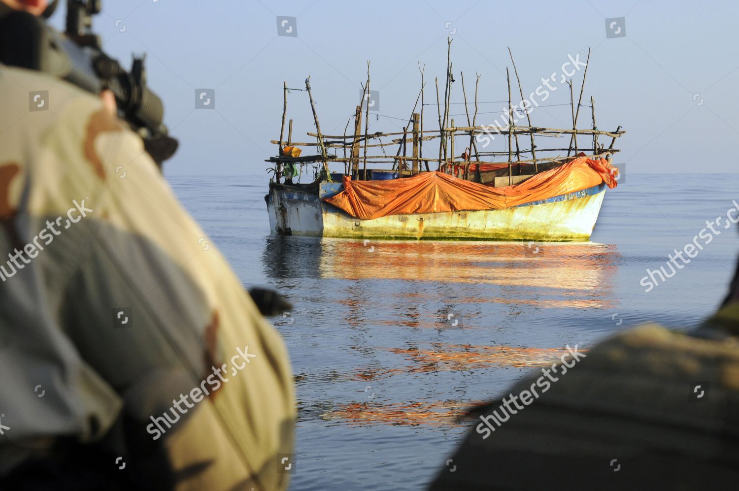 Back View Us Sailors Weapons Ready Editorial Stock Photo - Stock Image ...