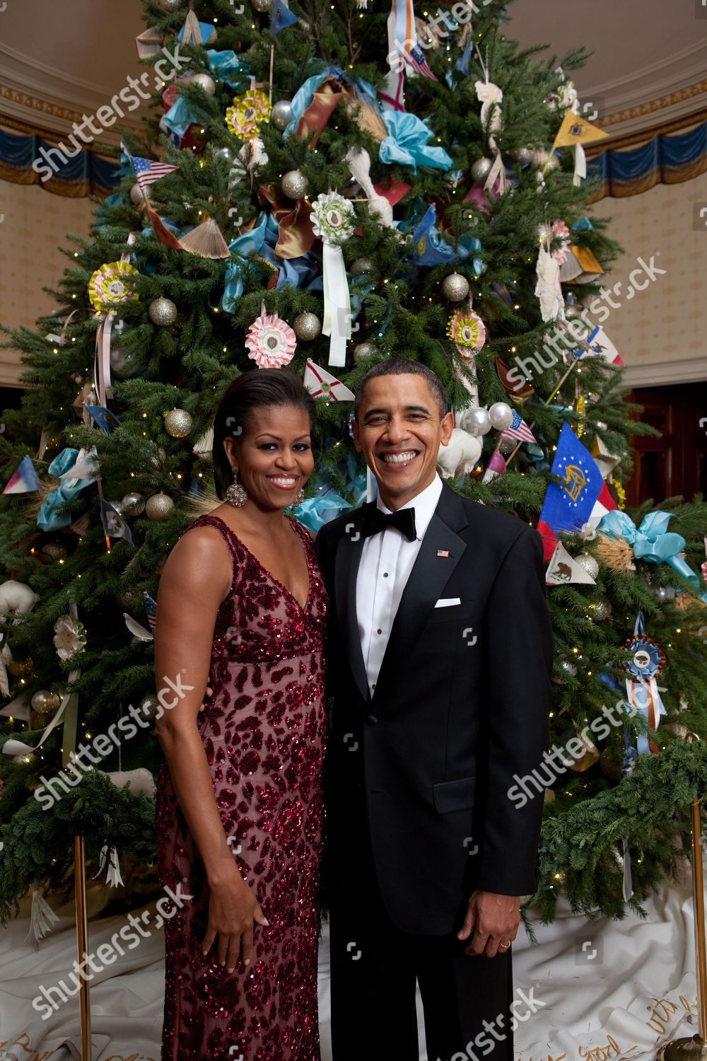 PRESIDENT MICHELLE OBAMA POSE FRONT OFFICIAL Editorial Stock Photo ...