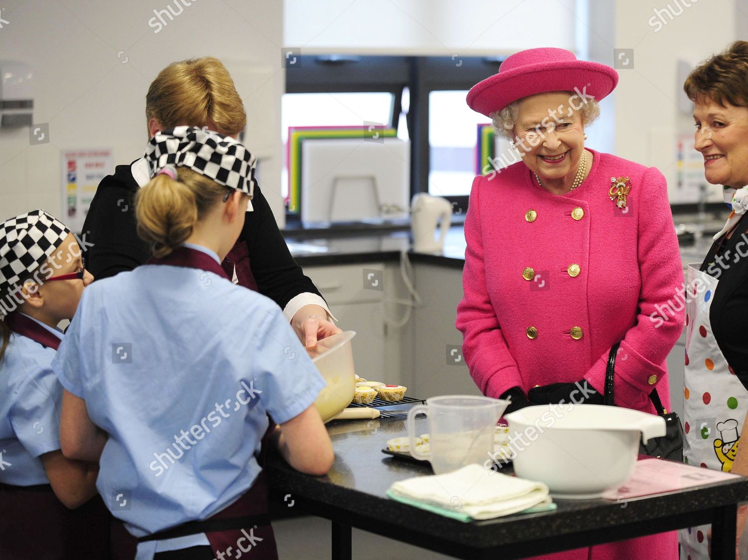 Queen Elizabeth Ii Shown Around Cookery Editorial Stock Photo - Stock ...