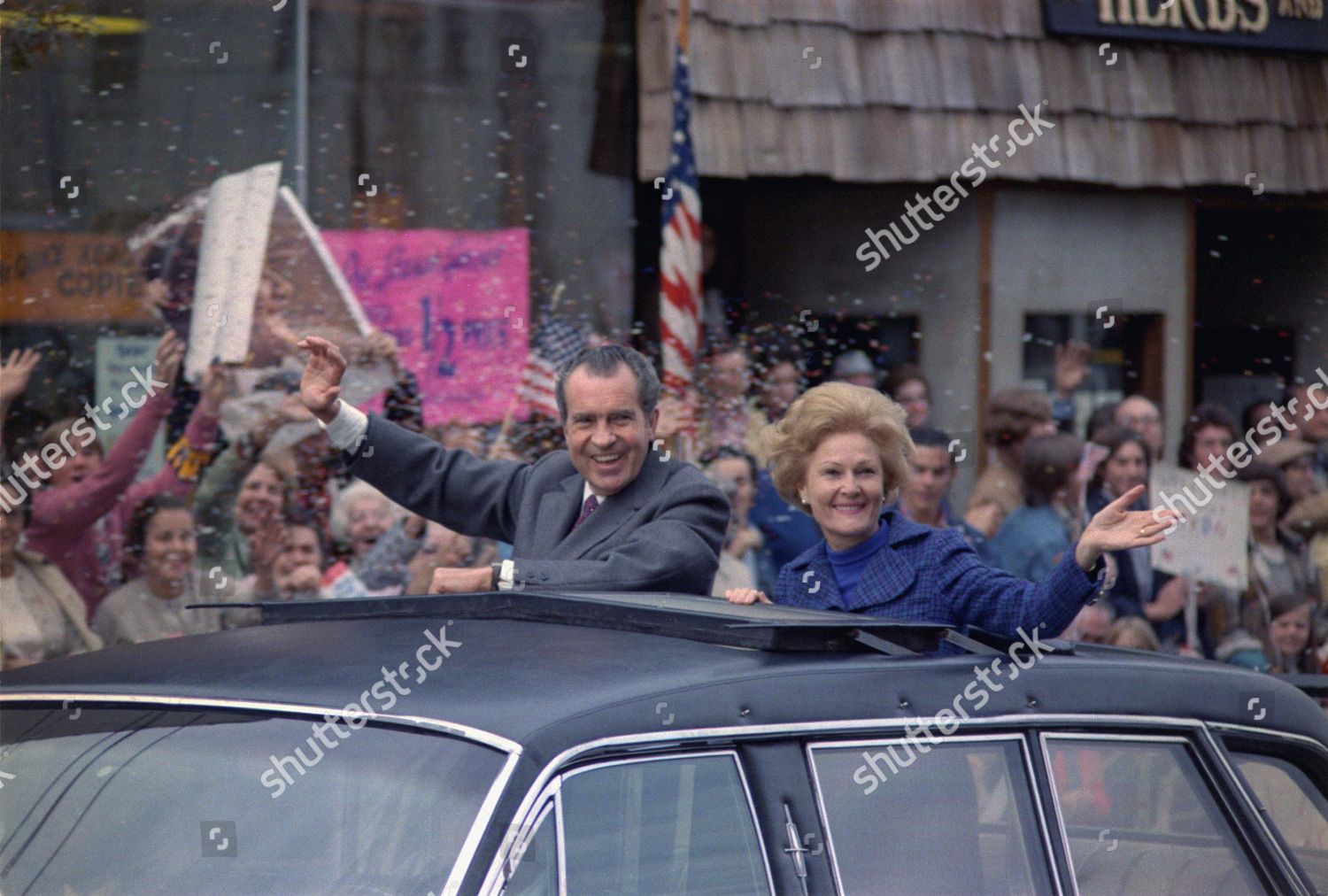 Nixon 1972 Reelection Campaign President Pat Editorial Stock Photo ...