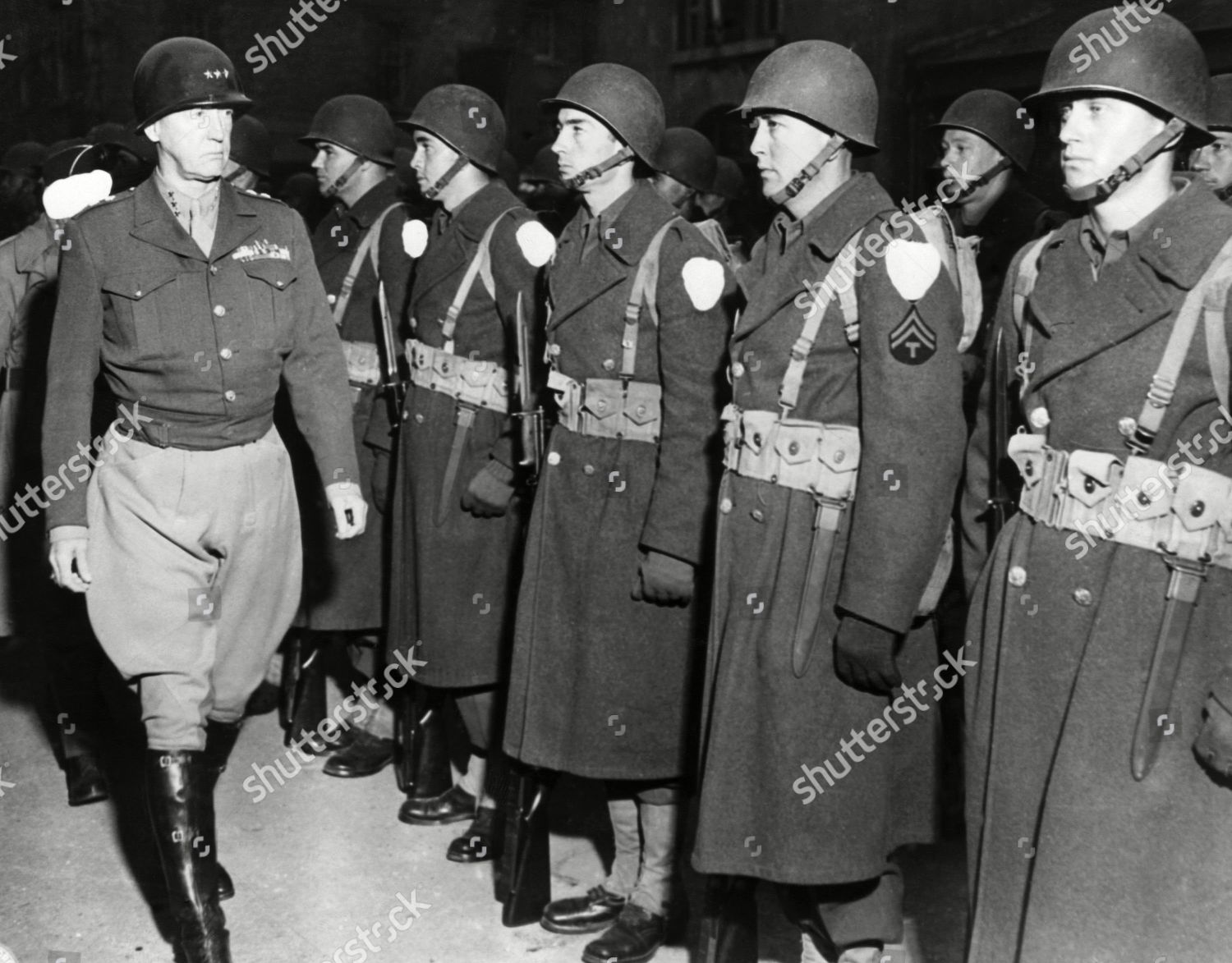 Lieutenant General George Patton Left Inspecting Editorial Stock Photo ...