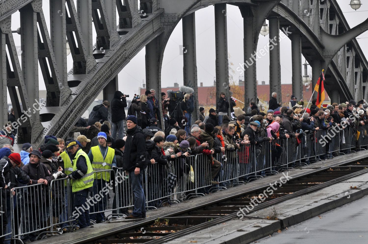 People Watching Ceremony On Bridge Editorial Stock Photo - Stock Image ...