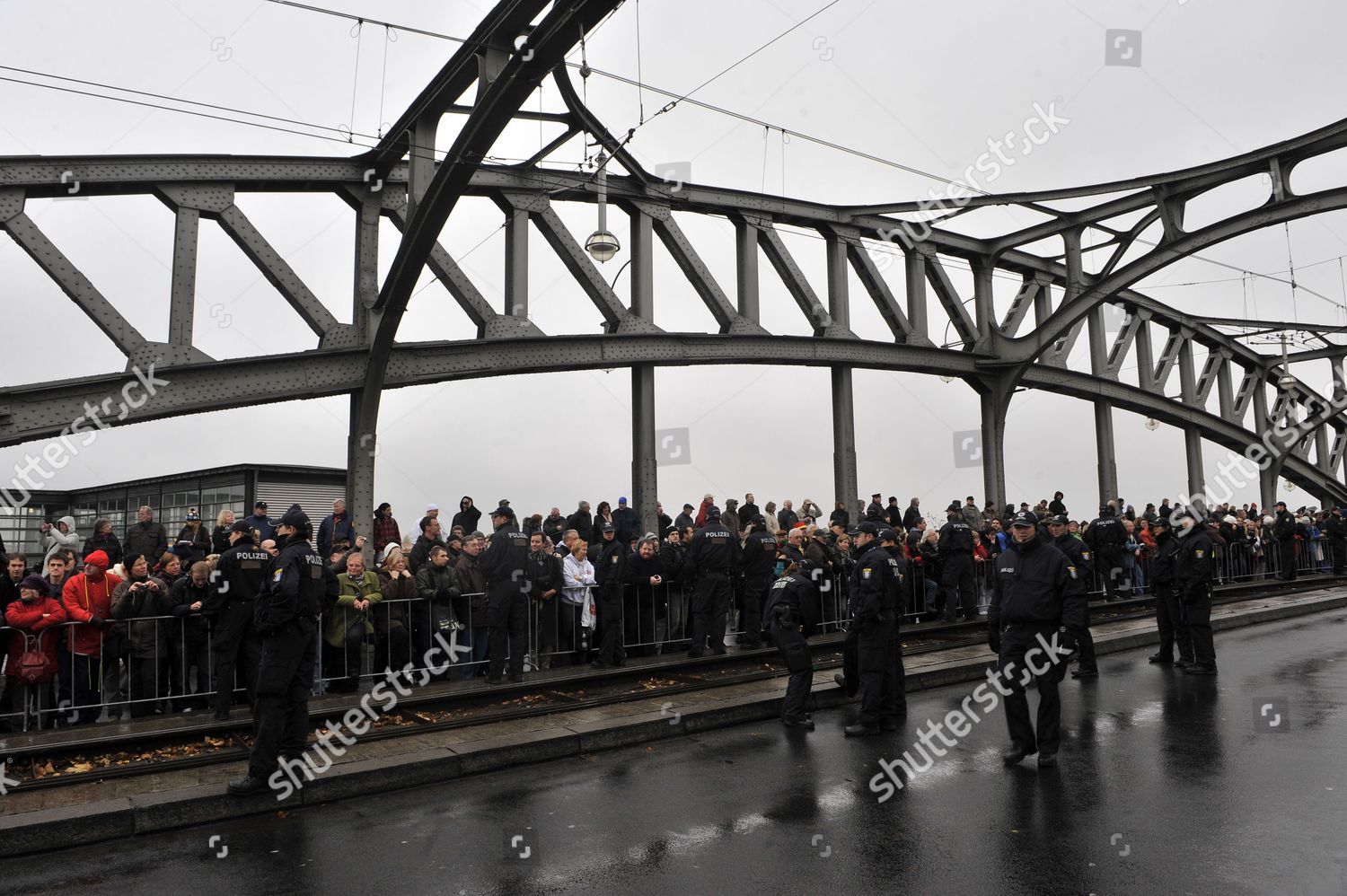People Watching Ceremony On Bridge Editorial Stock Photo - Stock Image ...
