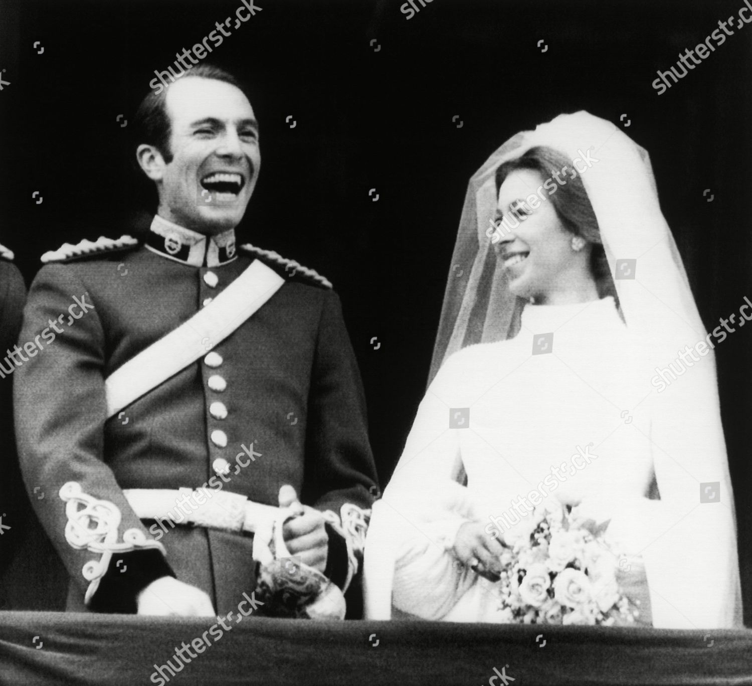 Princess Anne Right Her Husband Lieutenant Editorial Stock Photo ...