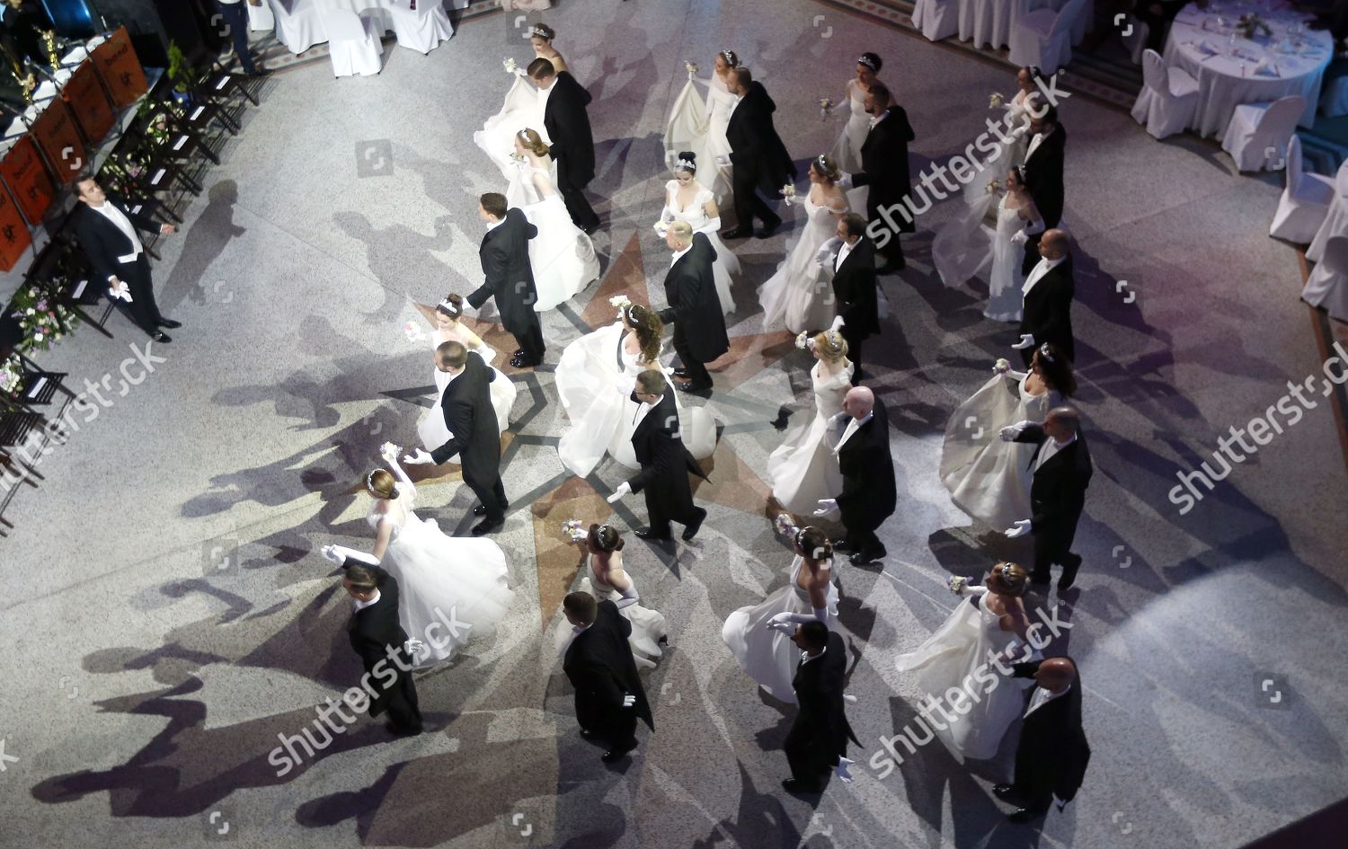 People Dance Traditional Viennese Waltz Contemporary Editorial Stock ...