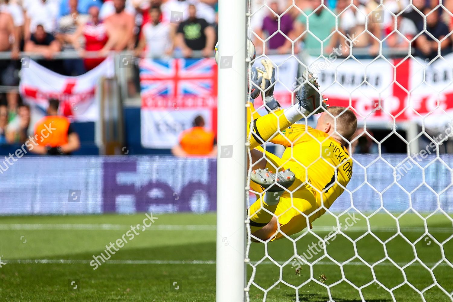 England Goalkeeper Jordan Pickford Everton Saves Editorial Stock Photo ...