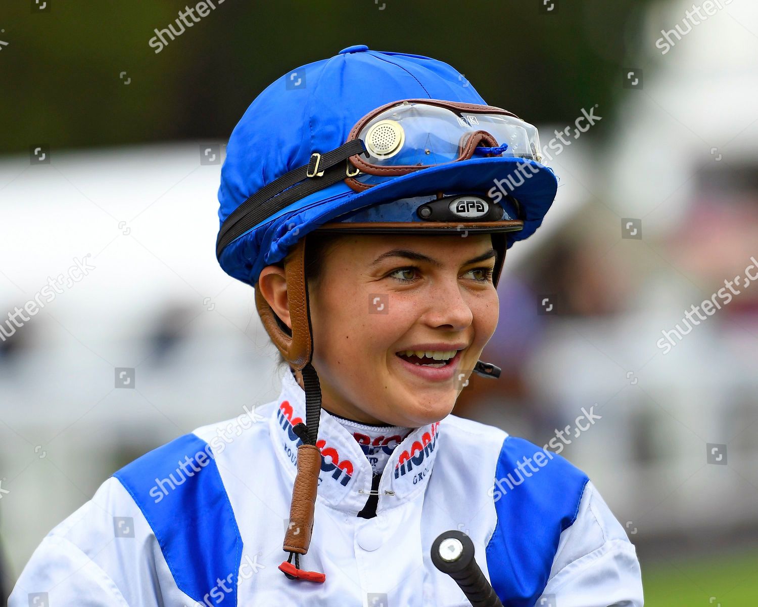 Jockey Megan Nicholls During Evening Racing Editorial Stock Photo - Stock Image | Shutterstock