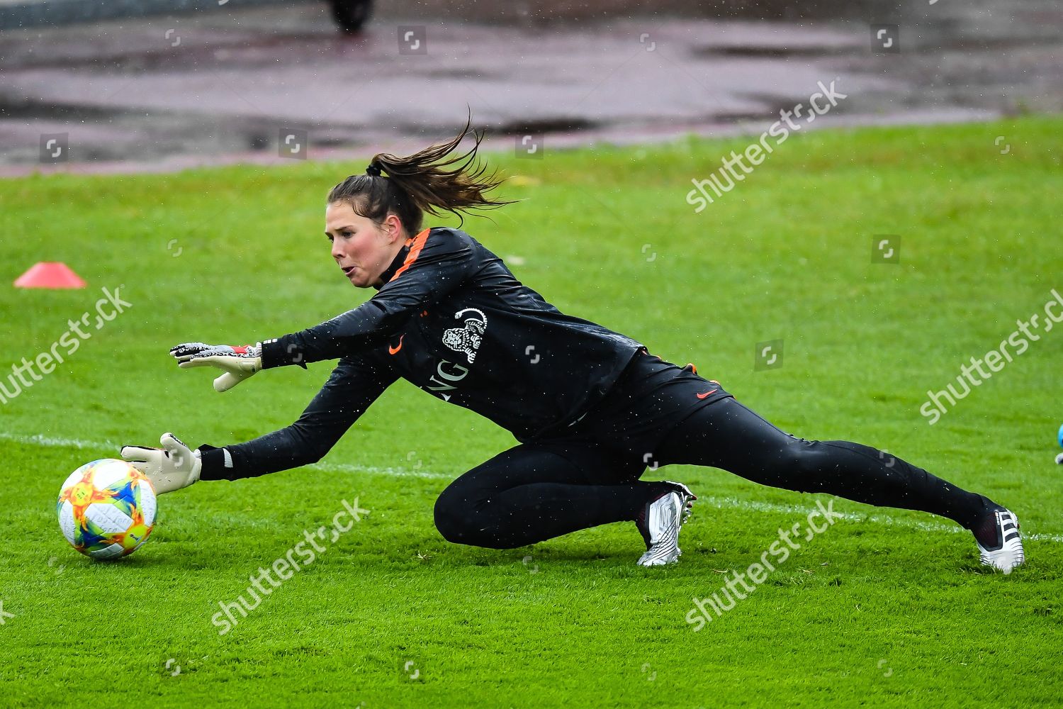 Goalkeeper Lize Kop Netherlands Women During Editorial Stock Photo ...