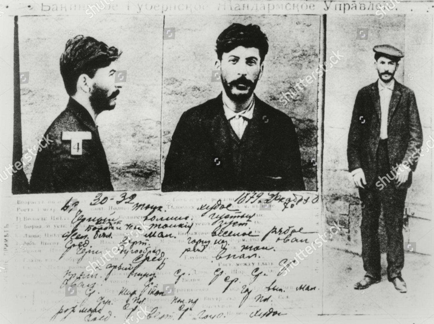 Josef Stalins Registration Card Political Police Editorial Stock Photo ...