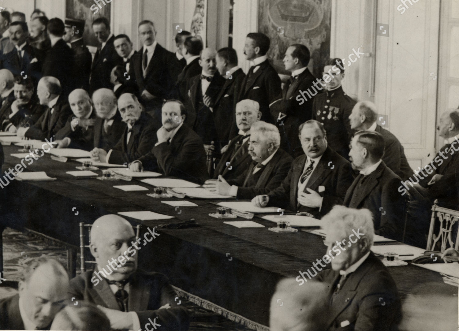 Signing Treaty Versailles Peace Treaty That Editorial Stock Photo ...