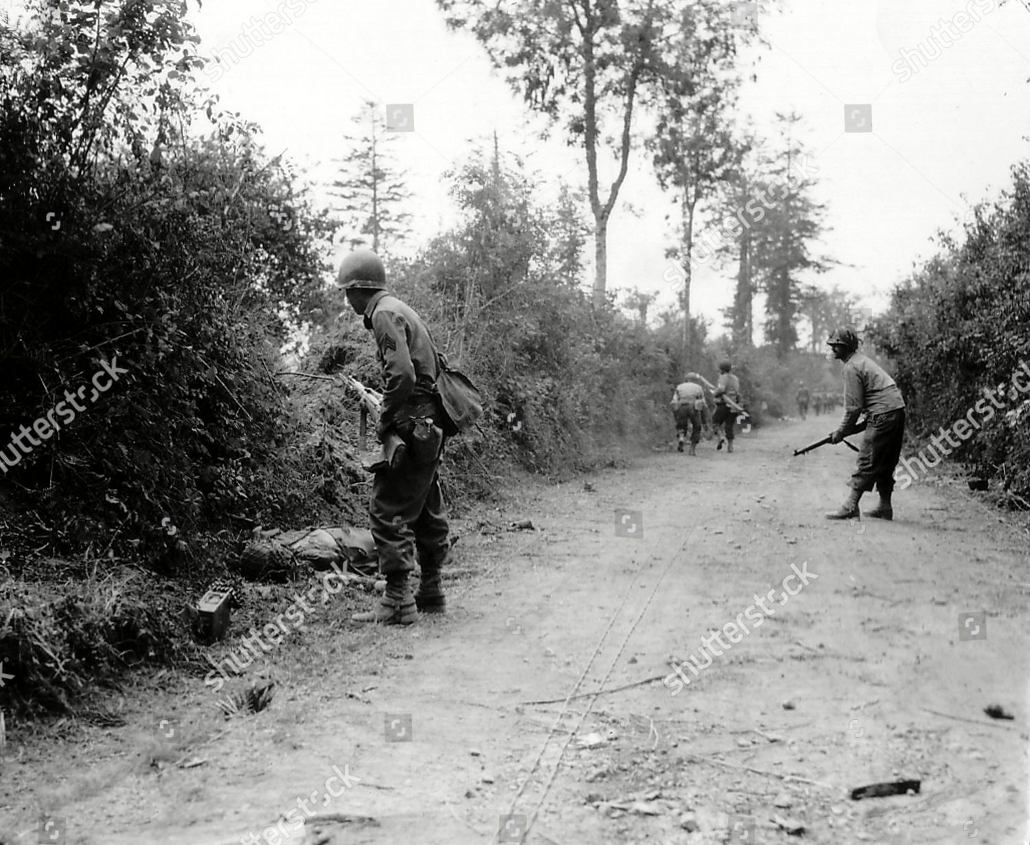 Us Infantry Fighting Hedgerows Normandy Walls Editorial Stock Photo ...