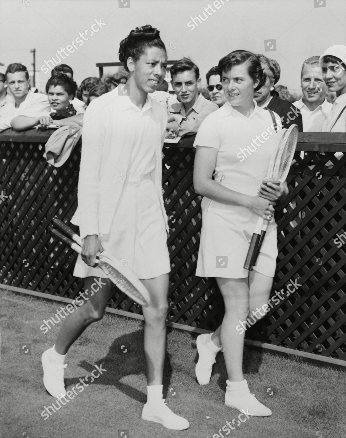 Althea Gibson Barbara Knapp Walk On Editorial Stock Photo - Stock Image ...