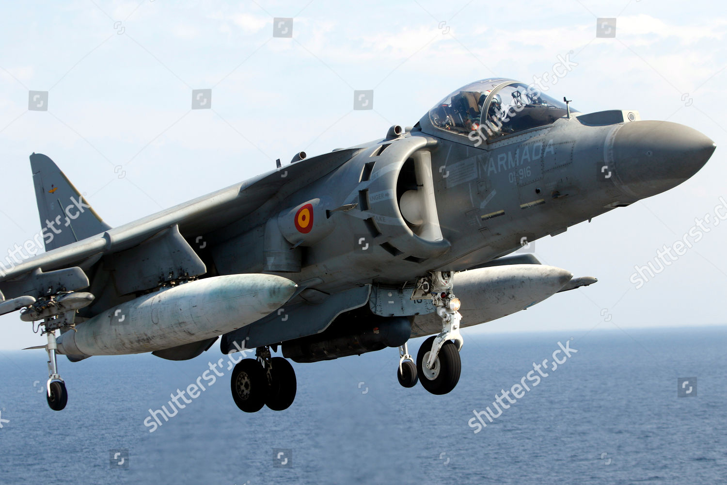 Spanish Navy Av8b Harrier During 47th Editorial Stock Photo - Stock ...