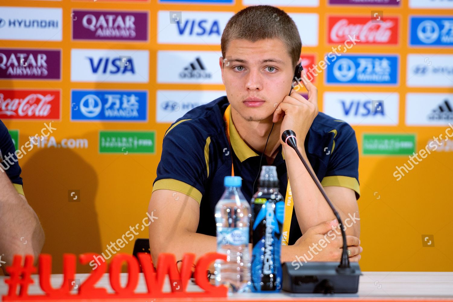 Ukraines Valerii Bondar Attends Press Conference Editorial Stock Photo ...