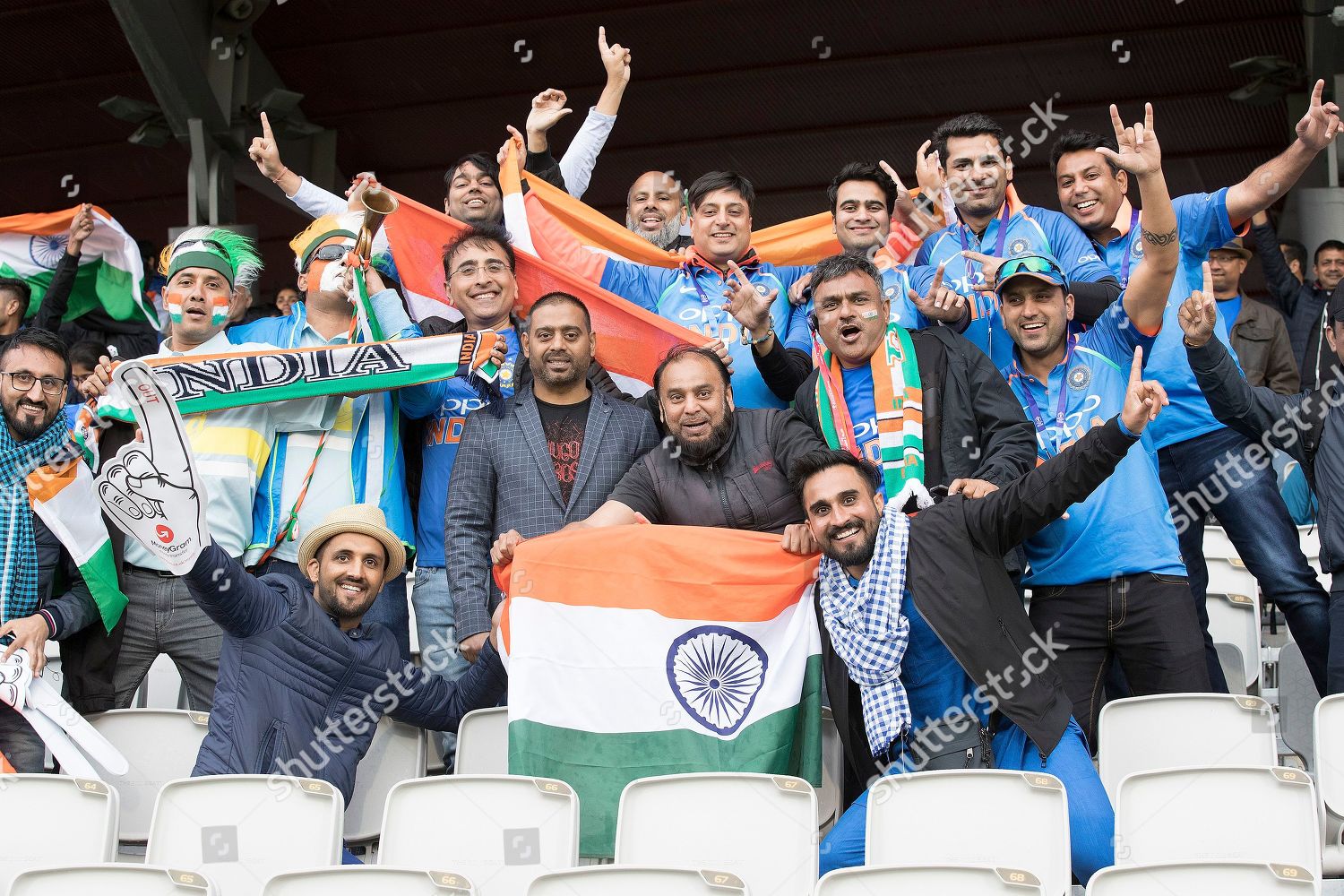 Despite Rain These Indian Fans Were Editorial Stock Photo - Stock Image ...