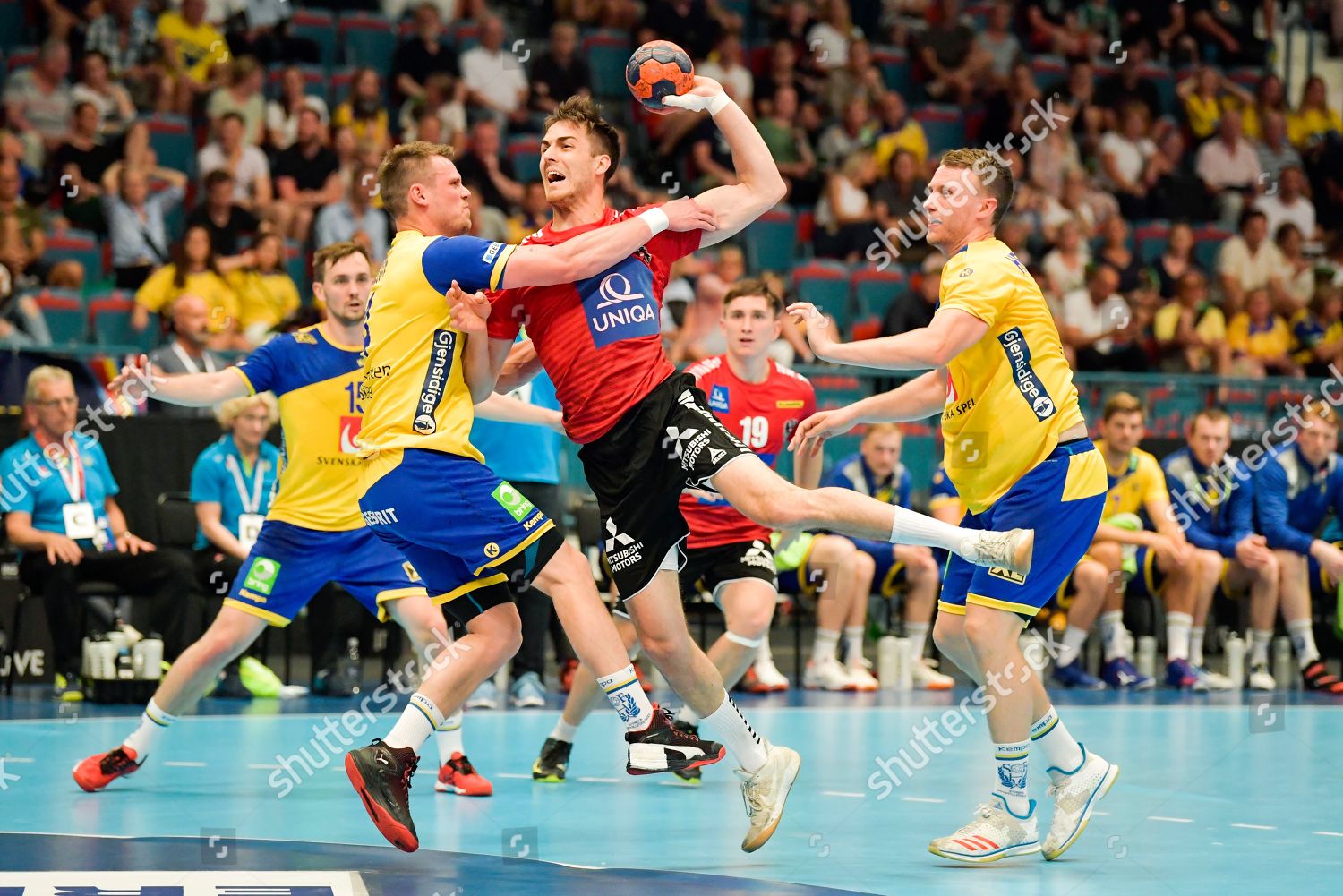 Austrias Boris Zivkovic Action During Ehf Editorial Stock Photo - Stock ...
