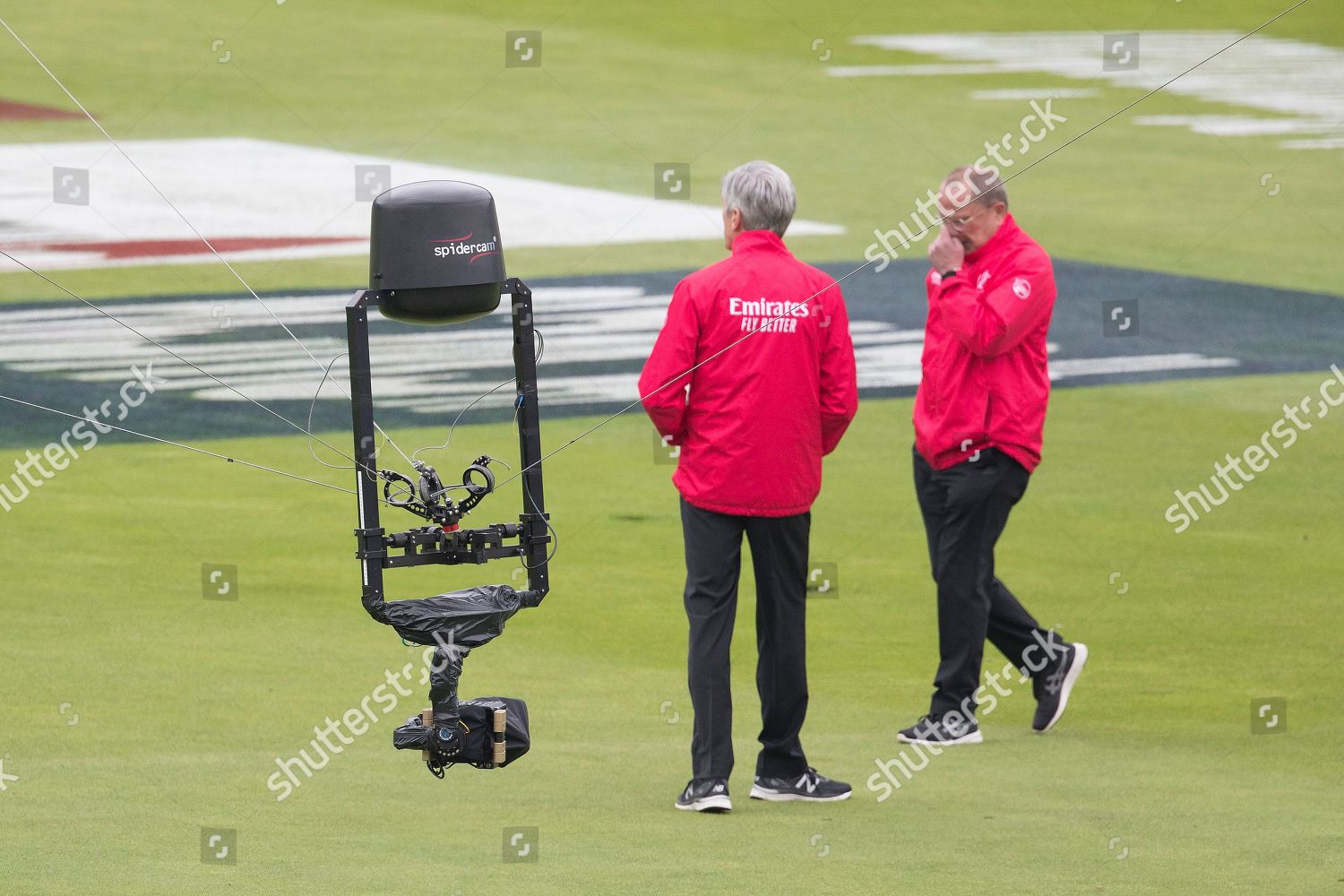 Spider Cam Follows Nigel Long Umpire Editorial Stock Photo - Stock ...