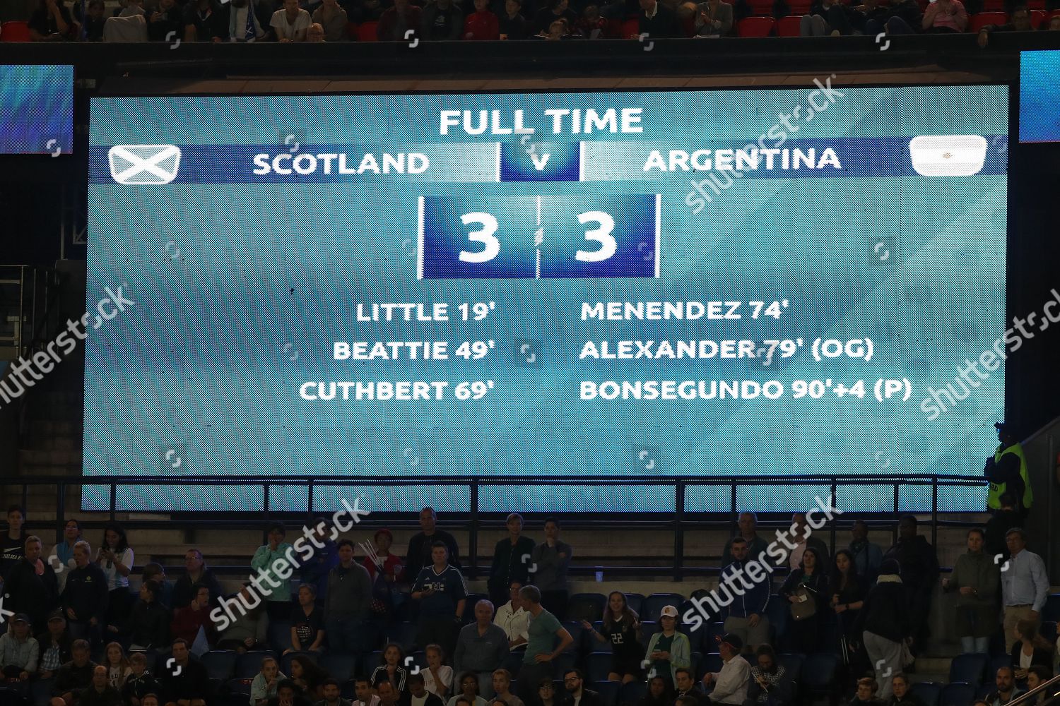 Scoreboard Shows Final Score Editorial Stock Photo - Stock Image ...