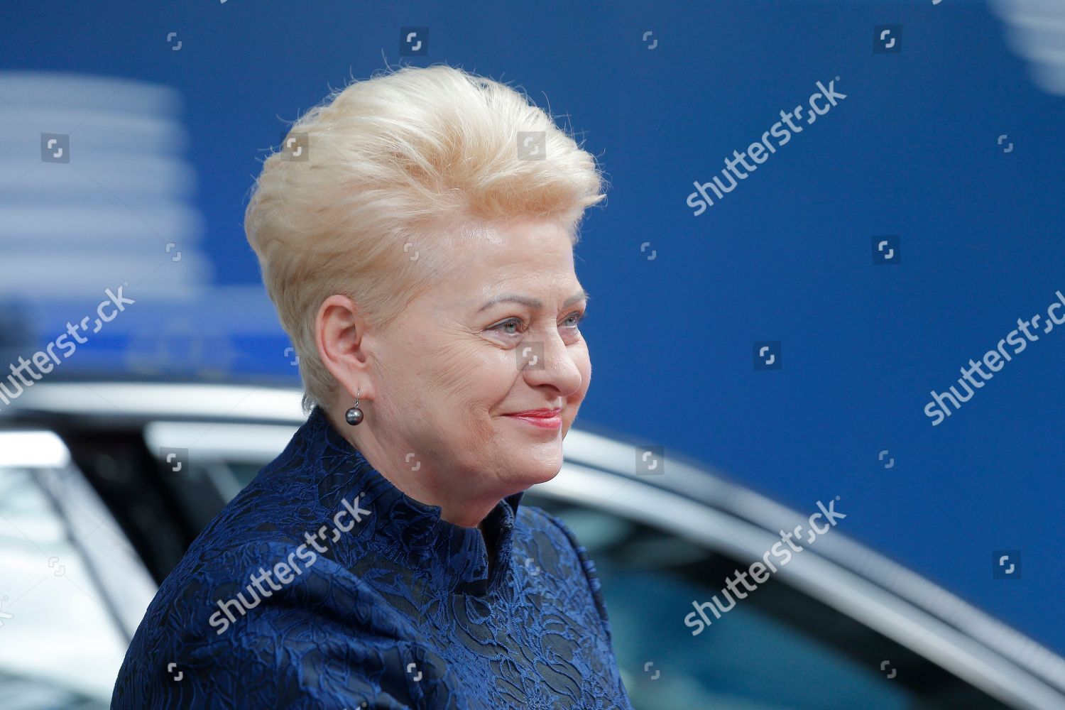 President Lithuania Dalia Grybauskaite Arrives European Editorial Stock ...