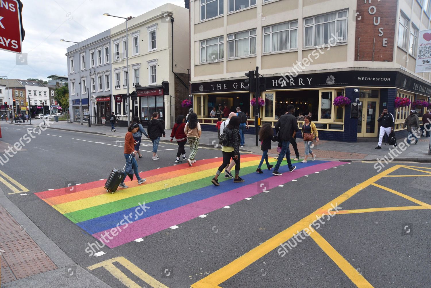 Lgbt Zebra Crossing Editorial Stock Photo - Stock Image | Shutterstock