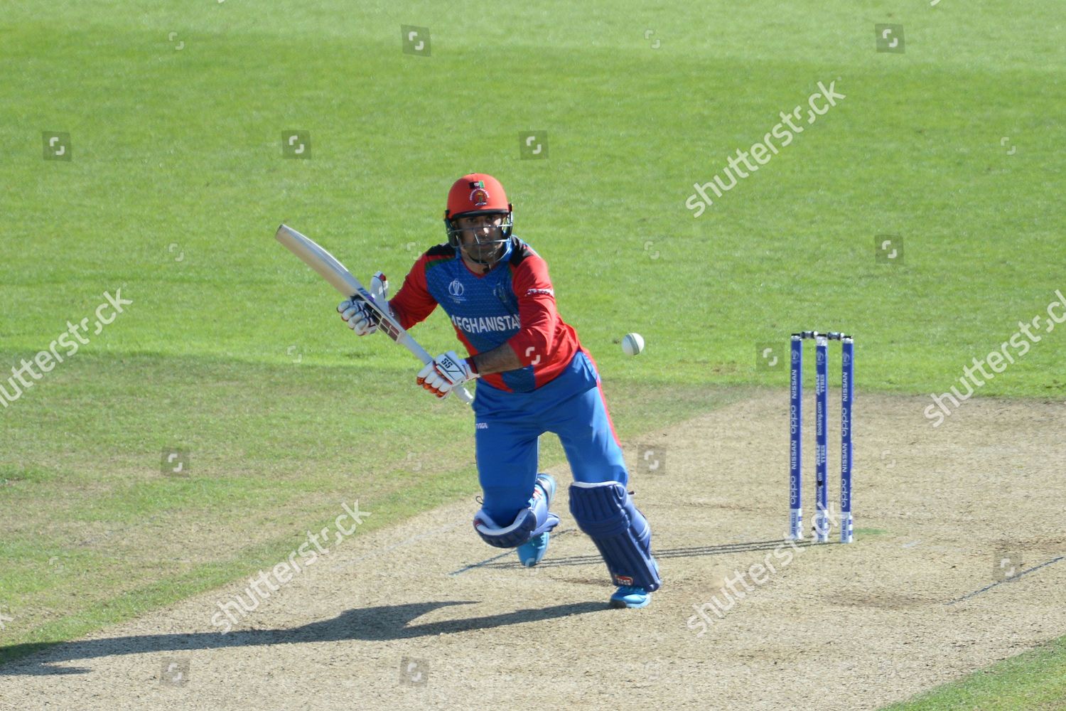 Mohammad Nabi Afghanistan Batting During Icc Editorial Stock Photo ...