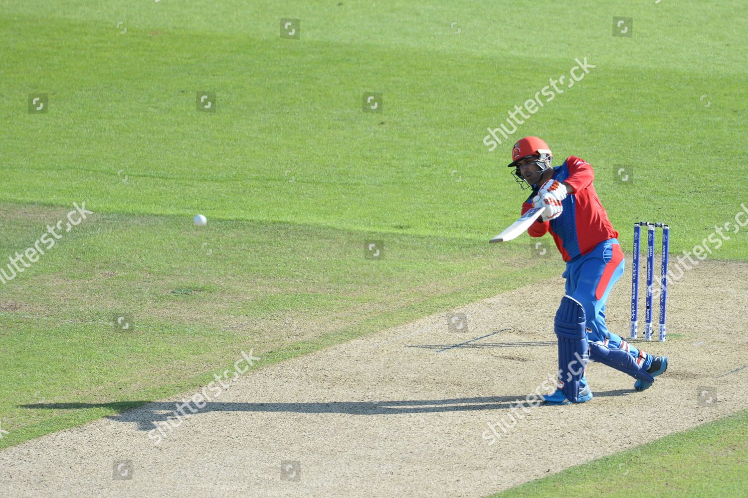 Mohammad Nabi Afghanistan Batting During Icc Editorial Stock Photo ...