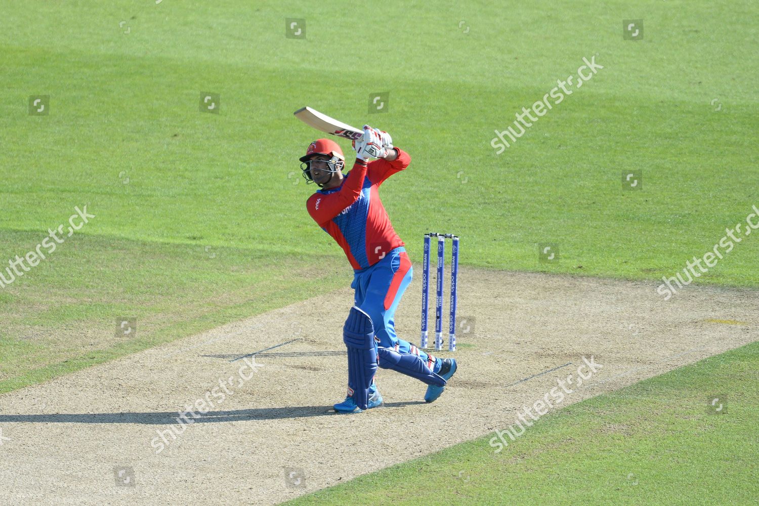 Mohammad Nabi Afghanistan Batting During Icc Editorial Stock Photo ...
