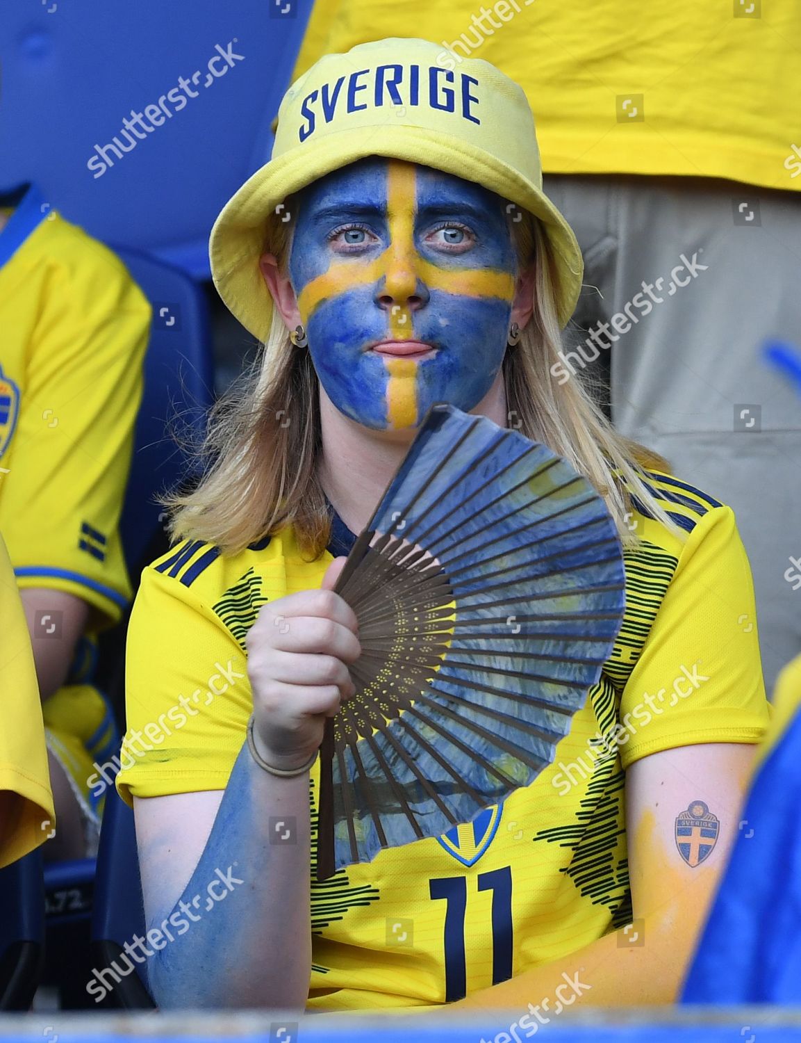 Sweden Fans Stands Editorial Stock Photo - Stock Image | Shutterstock