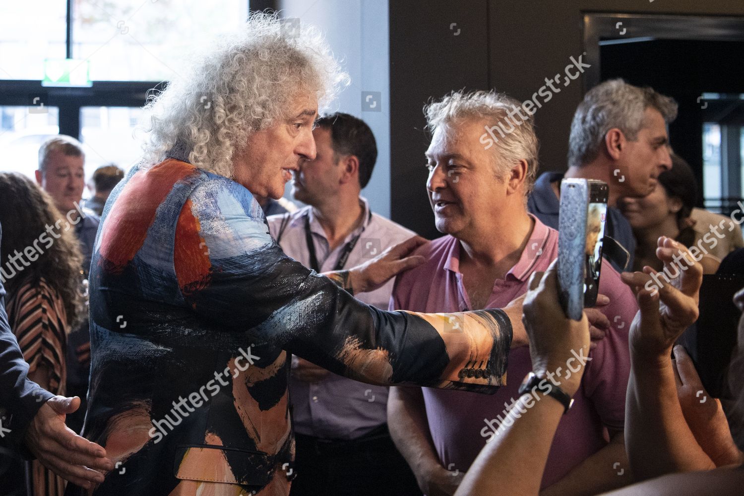 Musician Astrophysicist Brian May During Official Editorial Stock Photo ...