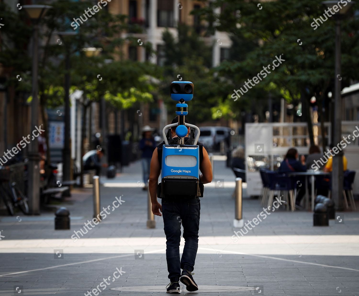 Man Carries One Googles Street View Editorial Stock Photo - Stock Image ...