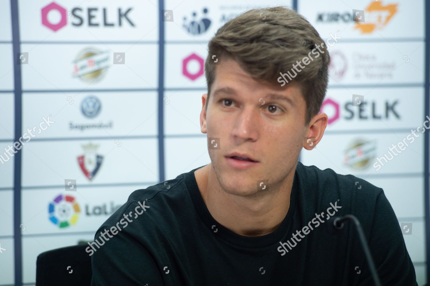 Osasunas New Player Marc Cardona Addresses Editorial Stock Photo ...