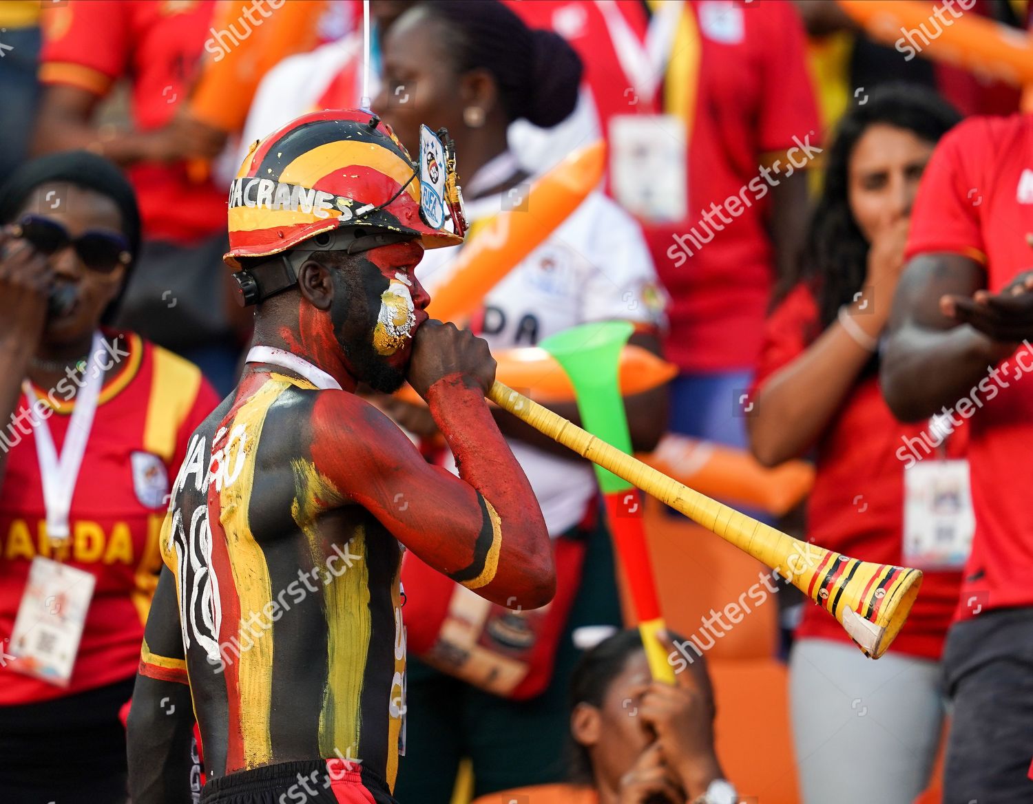 Ugandan Fans During African Cup Nations Editorial Stock Photo - Stock ...