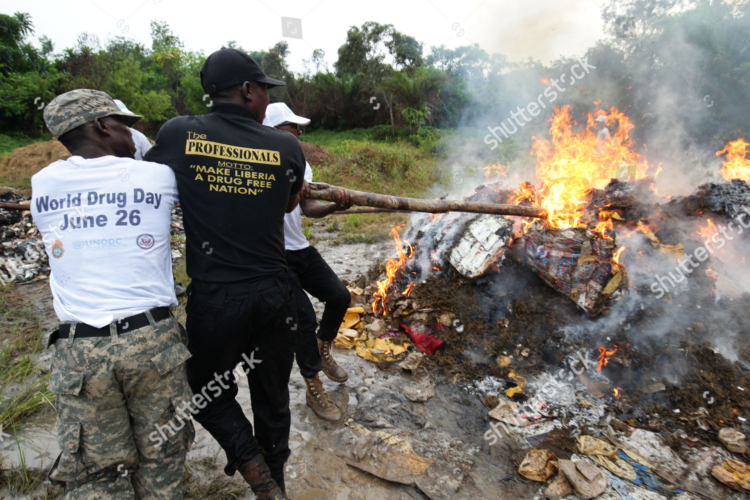 Liberia Drug Enforcement Agency Ldea Officers Editorial Stock Photo ...