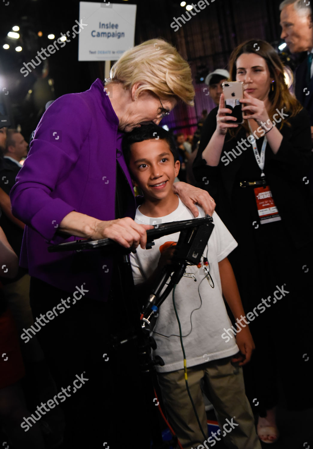 Senator Elizabeth Warren Grandson Alex Attends Editorial Stock Photo ...