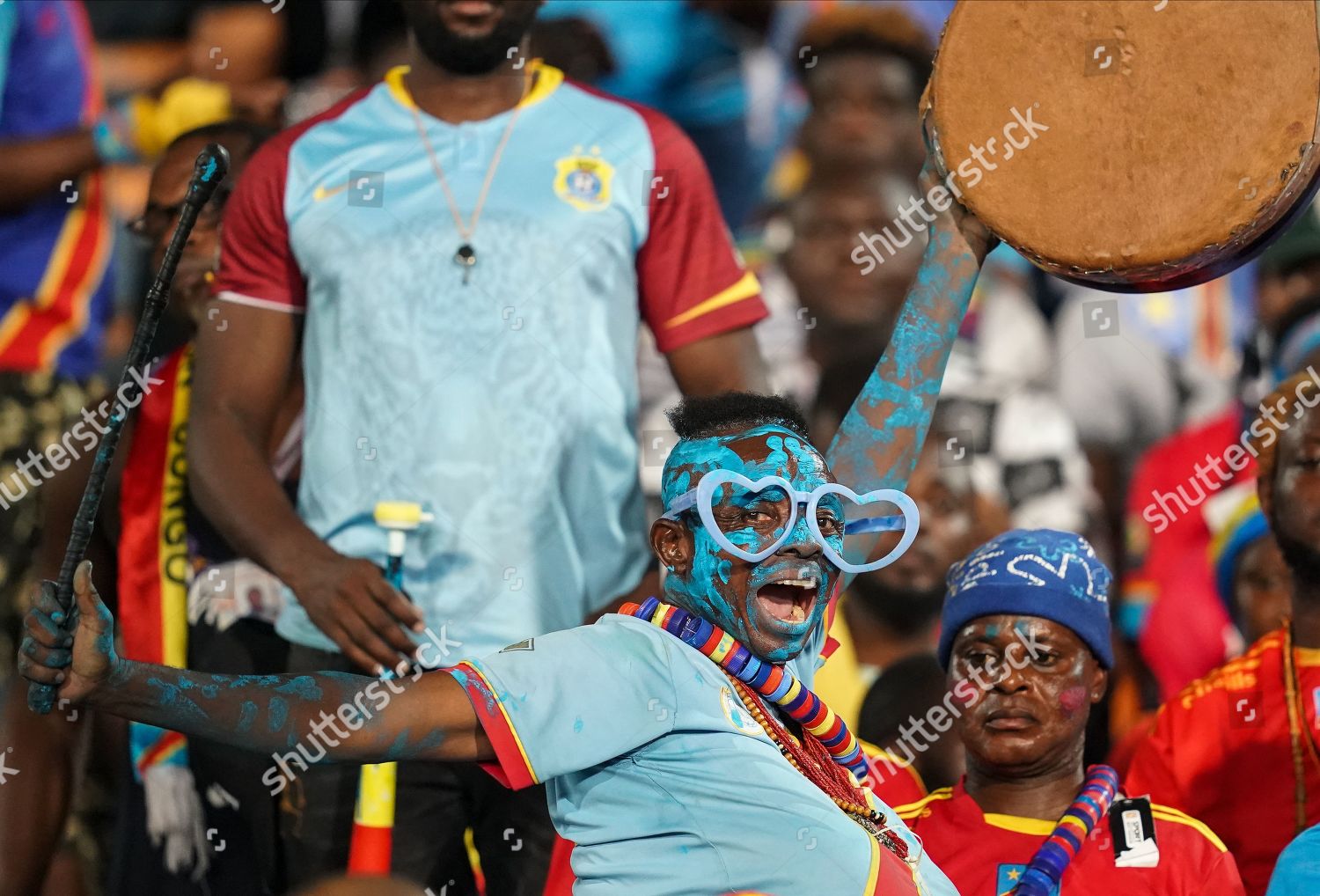 Dr Congo Fans Before African Cup Editorial Stock Photo - Stock Image ...
