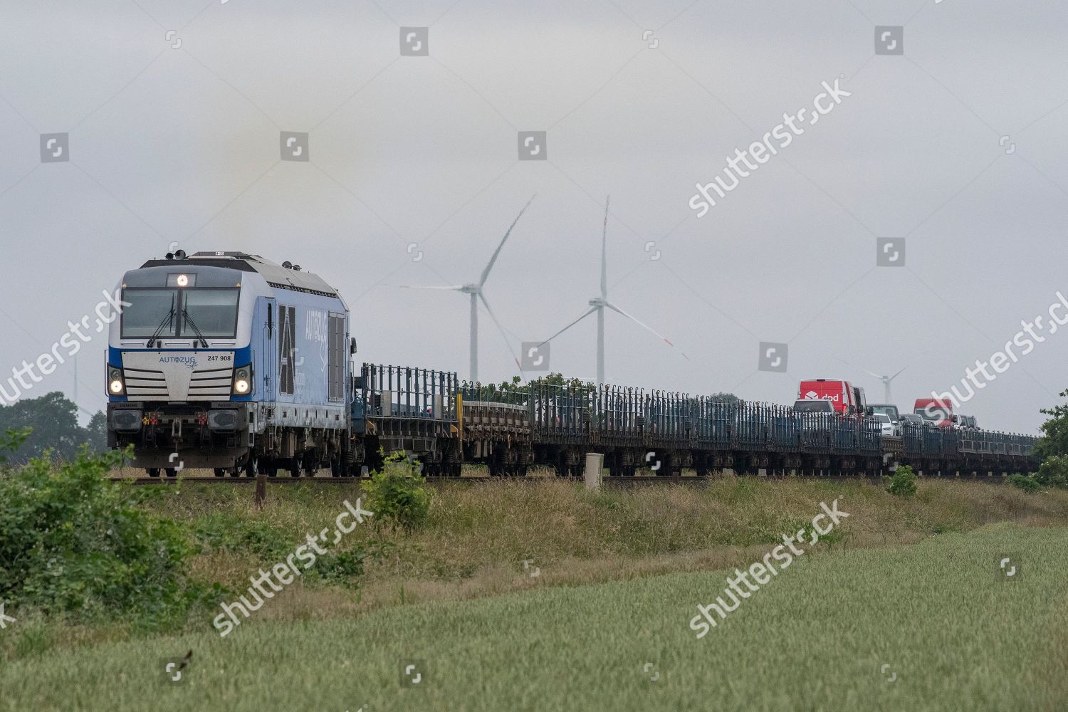 Autozug Sylt On Track Between Klanxbuell Editorial Stock Photo - Stock ...